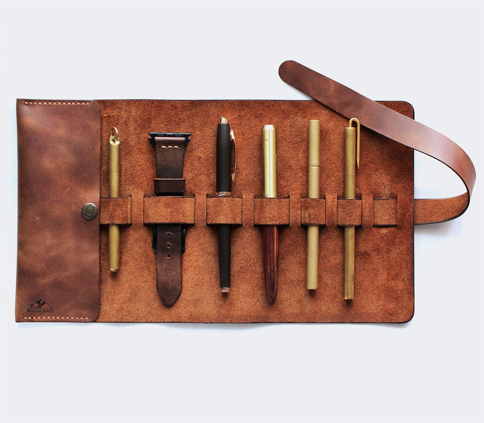 Roll Up Leather Pen Case - Gift Idea – Roarcraft AU